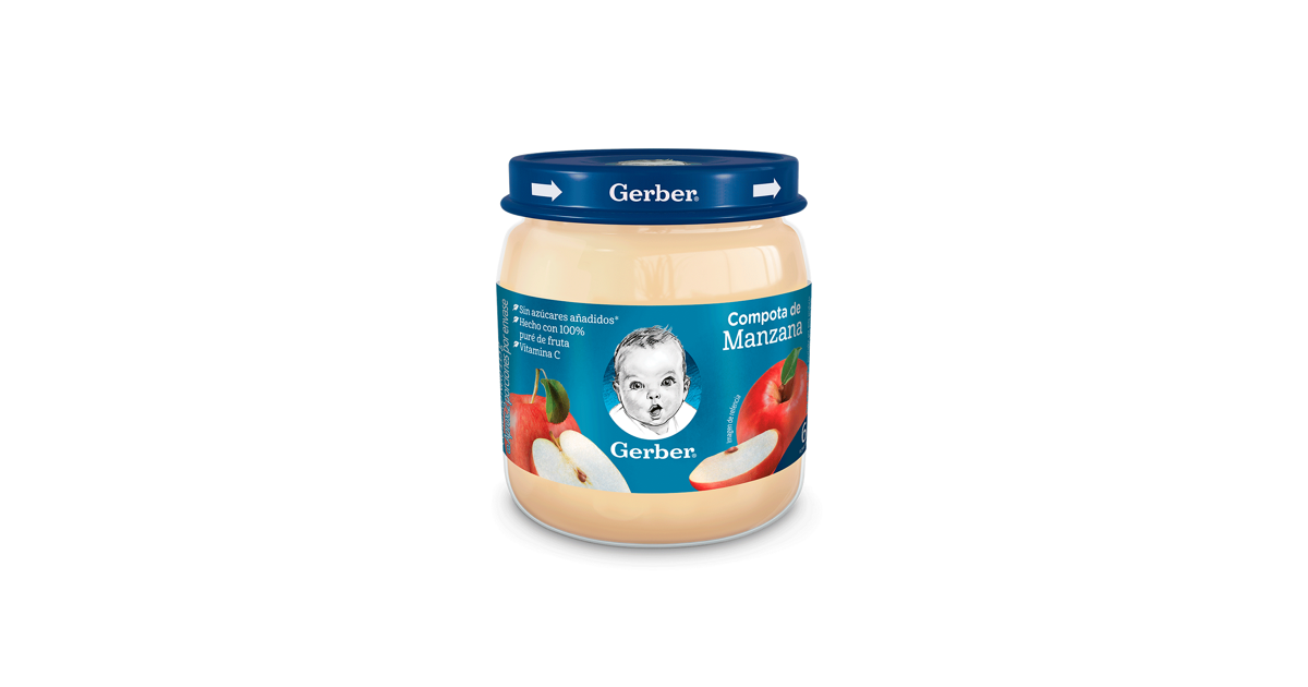 Compota GERBER® sabor manzana manzana | Nestlé FamilyNes